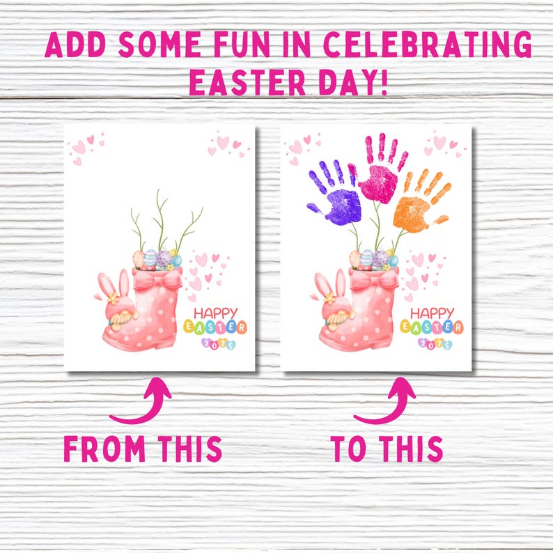 Easter Handprint Footprint Bundle Craft, Easter Handprint Art ...