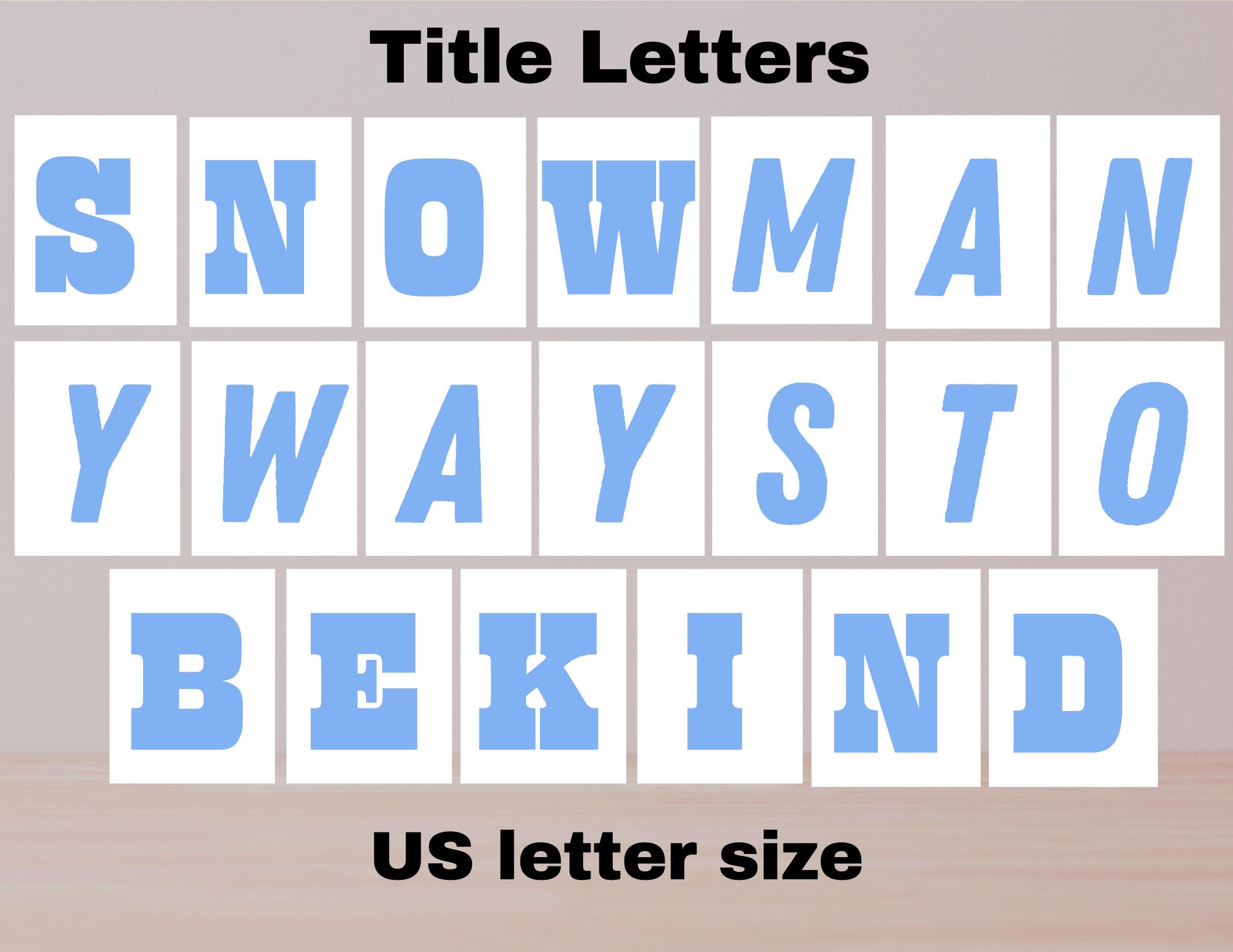 Winter Healthy Habits Bulletin Board Kit: Snowman Decor (printable) - Etsy