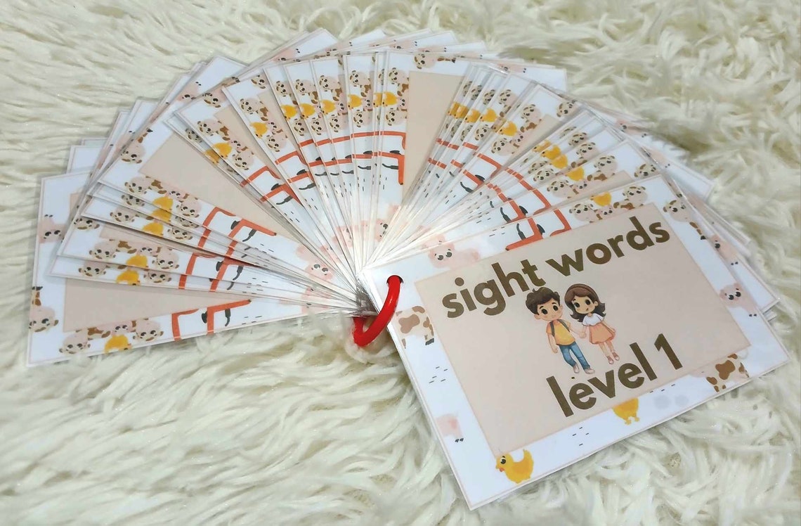 Sight Words Level 1 to 5, Basic Sight Words Flashcards, Reading Sight ...