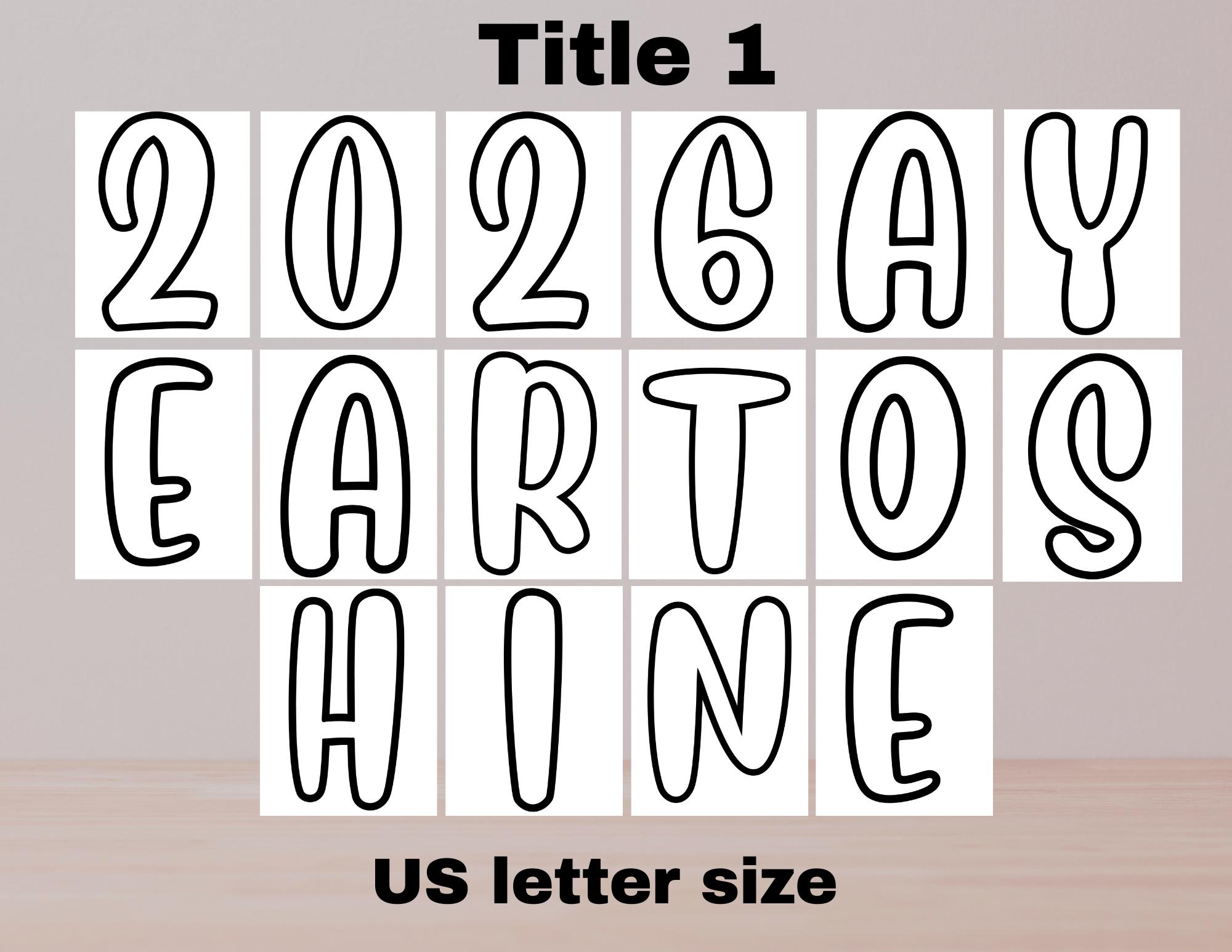 New Year Bulletin Board Kit Year to Shine Star Classroom Decorations ...