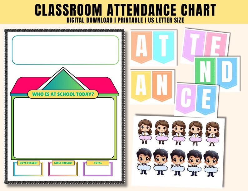 Owl Attendance Chart | School Theme, K-6 Classroom (editable in ...