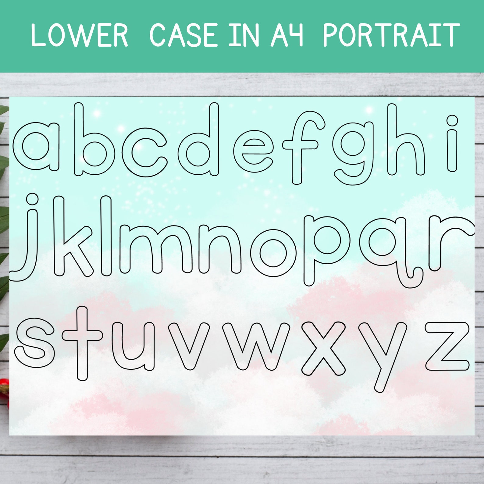 ABC Uppercase and Lowercase Letters Printable. Full Alphabet ...