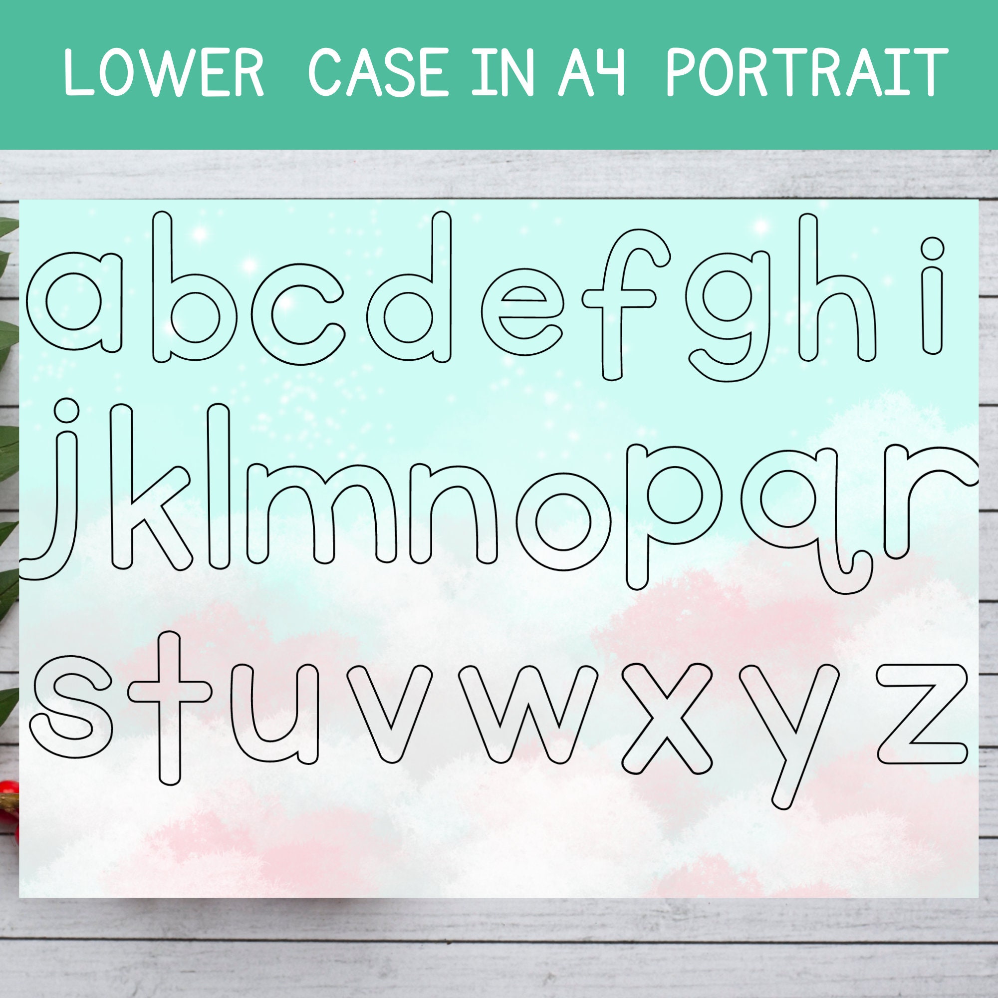 ABC Uppercase and Lowercase Letters Printable. Full Alphabet ...