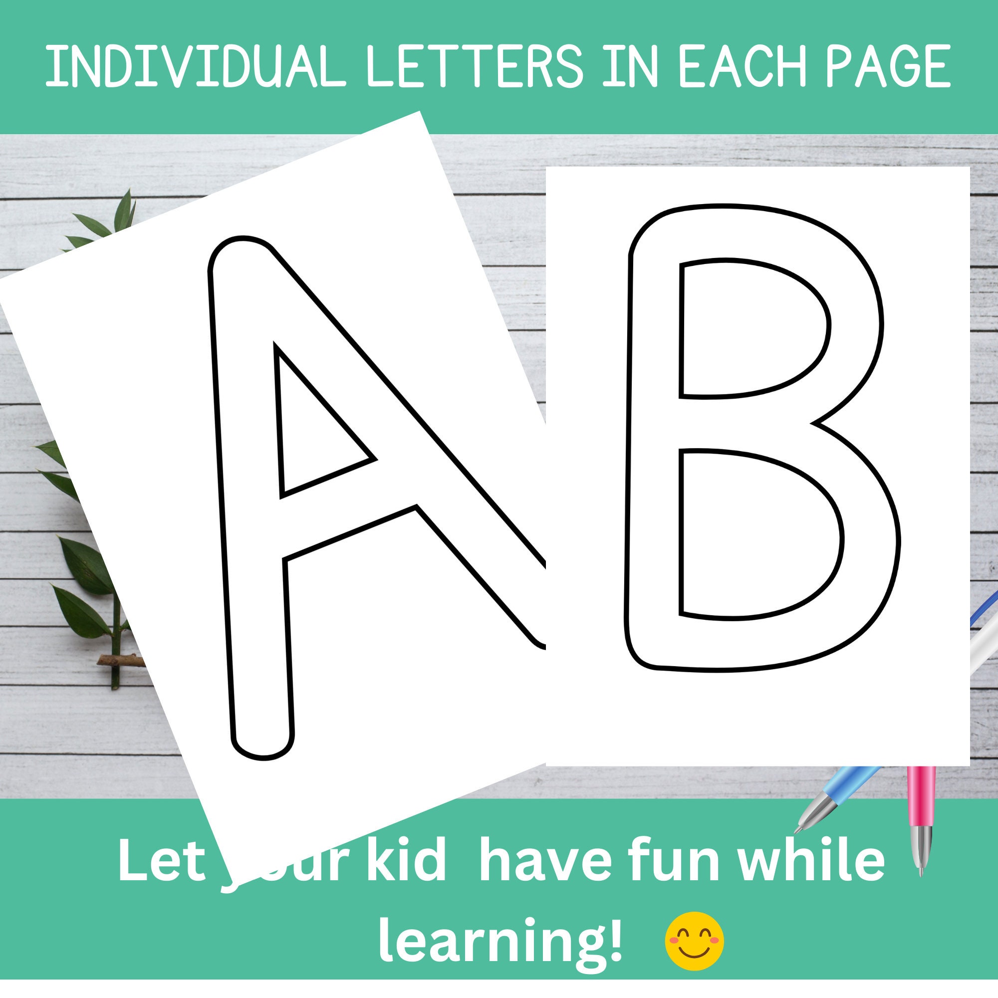ABC Uppercase and Lowercase Letters Printable. Full Alphabet ...
