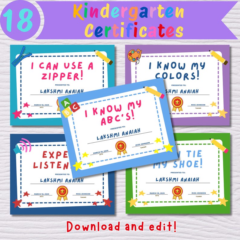 Editable Classroom Award Certificates | Printable Student Awards ...