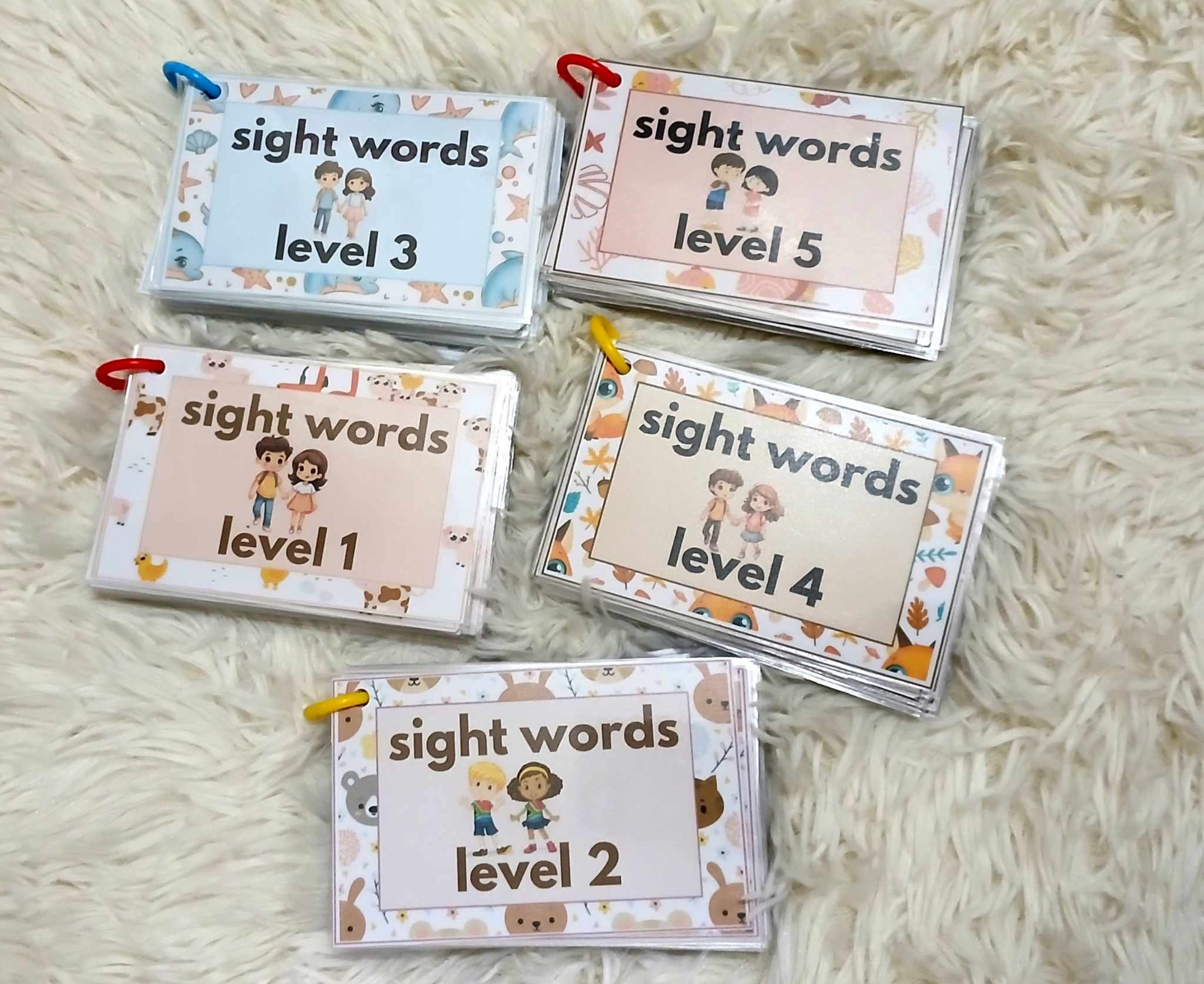 Sight Words Level 1 to 5, Basic Sight Words Flashcards, Reading Sight ...