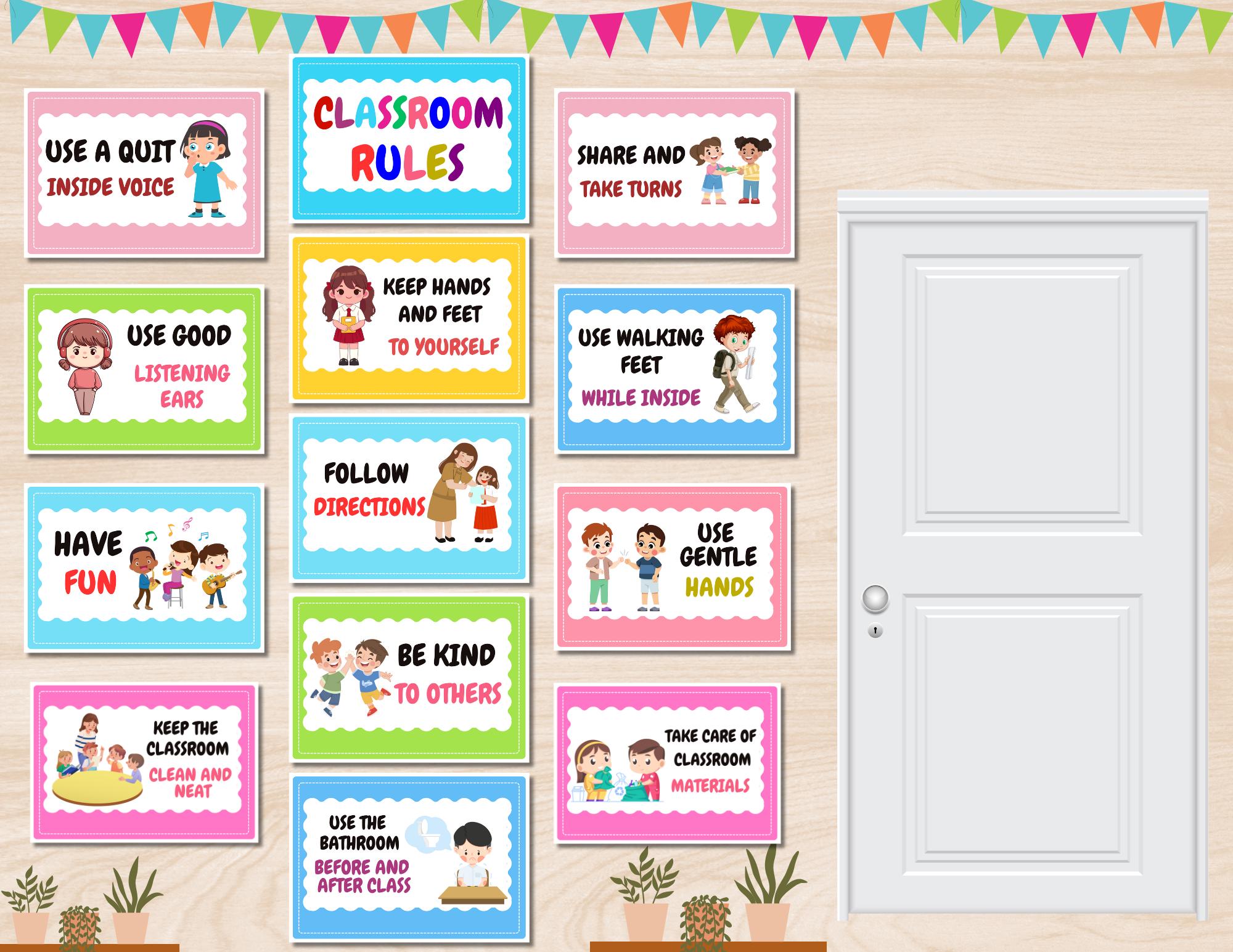Classroom Rules Printable | Daycare Rules | Classroom Rules | Daycare ...