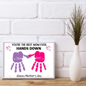 Mother's Day Handprint Art Bundle, Kids Activity (digital Download) - Etsy