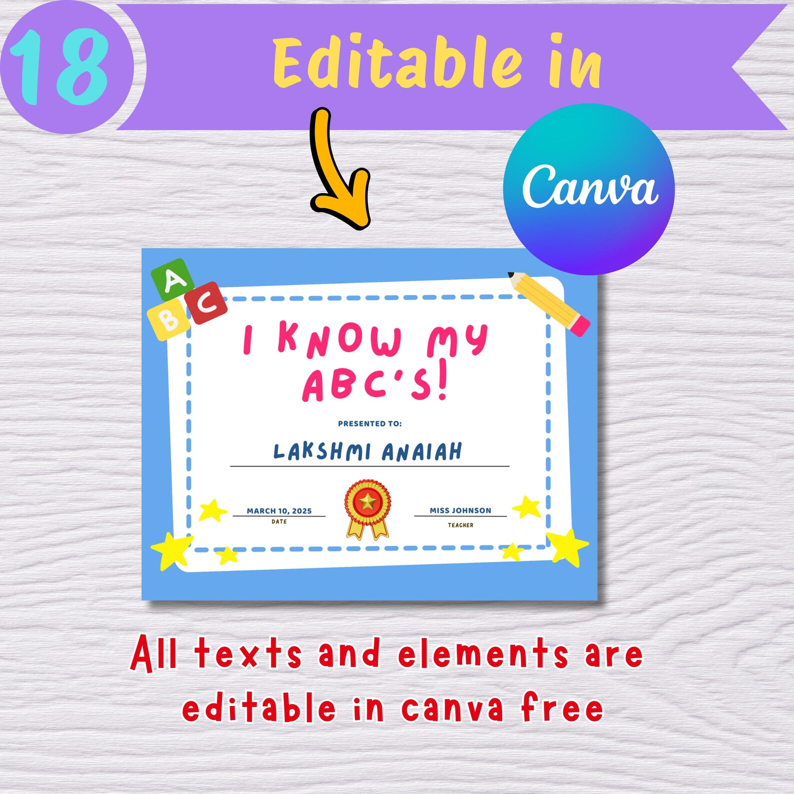 Classroom Award Certificates |edit and Print | Preschool Awards ...