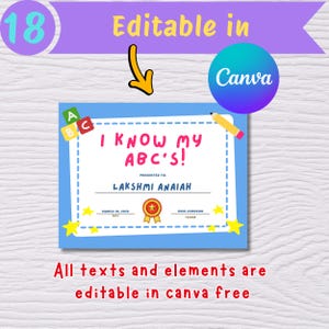 Classroom Award Certificates |edit and Print | Preschool Awards ...