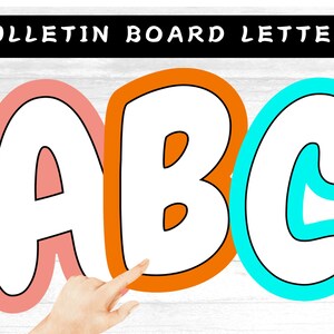 Bulletin Board Letters| Classroom Display Lettering Pack| Elementary ...