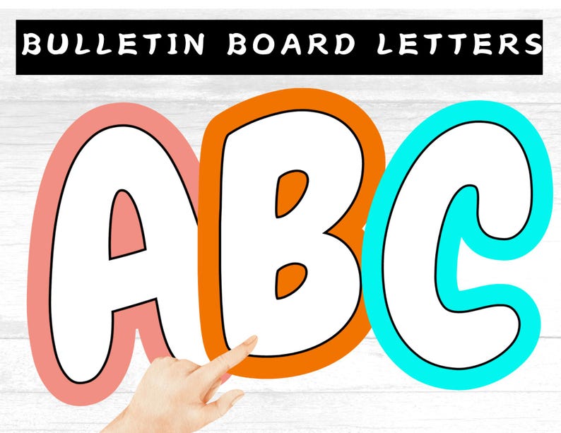 Bulletin Board Letters| Classroom Display Lettering Pack| Elementary ...