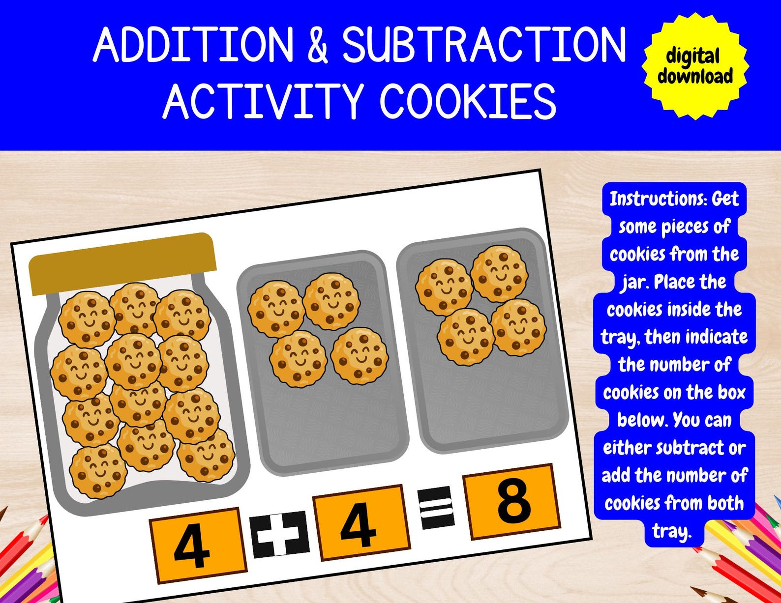 Math Activity Printable, Counting Numbers, Addition Activity ...