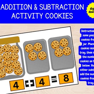 Math Activity Printable, Counting Numbers, Addition Activity ...