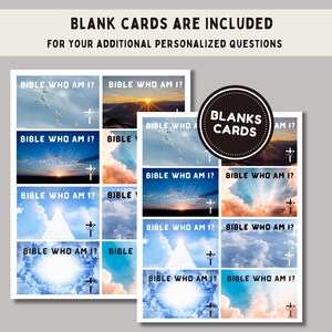 Bible Trivia Cards, Who Am I Game, Christian Party (PDF Download) - Etsy
