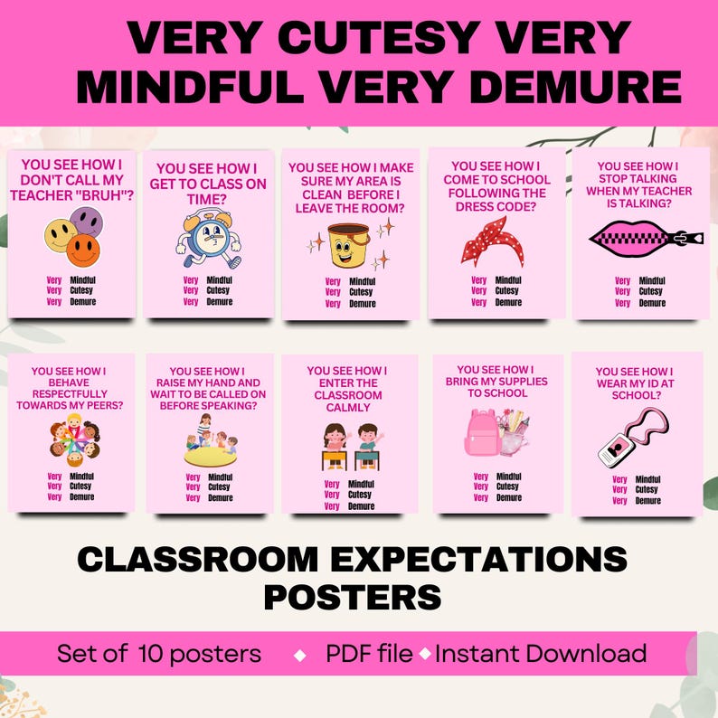 Classroom Rules Very Mindful, Very Cutesy, Very Demure Daycare Rules ...