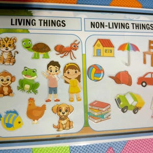 Living & Non-living Things Sort – Nature Learning Game (printable) - Etsy