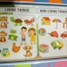 Living & Non-living Things Sort – Nature Learning Game (printable) - Etsy