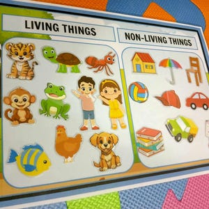 Living & Non-living Things Sort – Nature Learning Game (printable) - Etsy