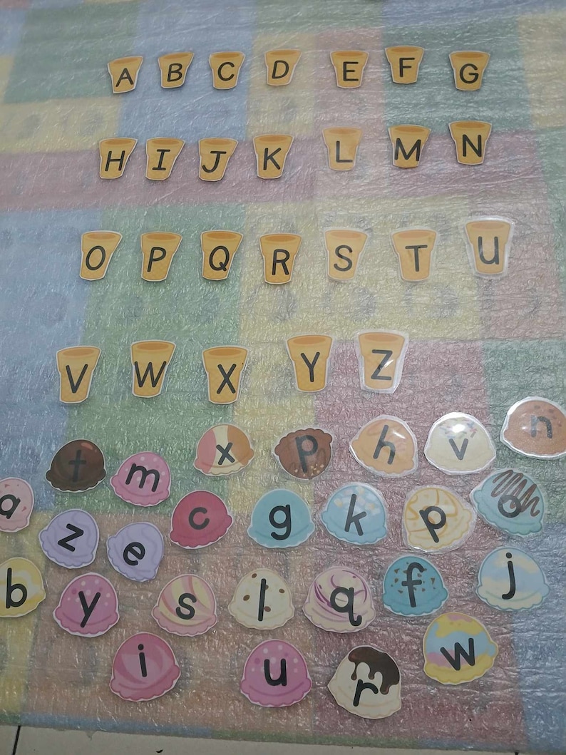 Alphabet Matching Game, Upper and Lower Case Letters (digital Download ...
