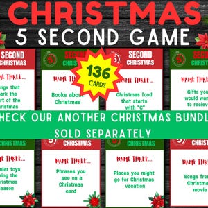 Printable Christmas Games Bundle | Family Holiday Party (PDF) - Etsy