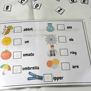 Beginning Sounds Printable Game, Preschool Phonics Activity (digital ...