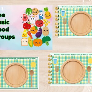 Food Groups Sorting Printable Montessori Science Cards- Kids Nutrition ...