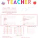 Teacher Favorites Survey, Back to School Questionnaire (editable Canva ...