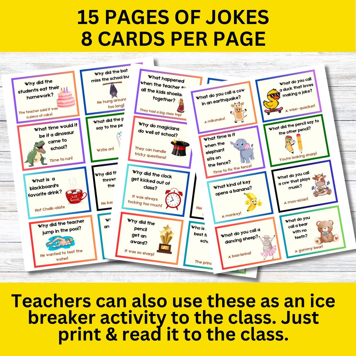 Lunchbox Jokes for Kids, Printable Lunch Box Notes, Back to School ...
