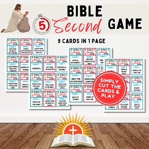 Bible 5-second Game, Fun Bible Game for Sunday School, Bible Study ...