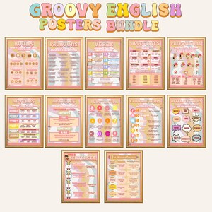 Parts of Speech Bundle I English Posters Bundle | Bulletin Board ...