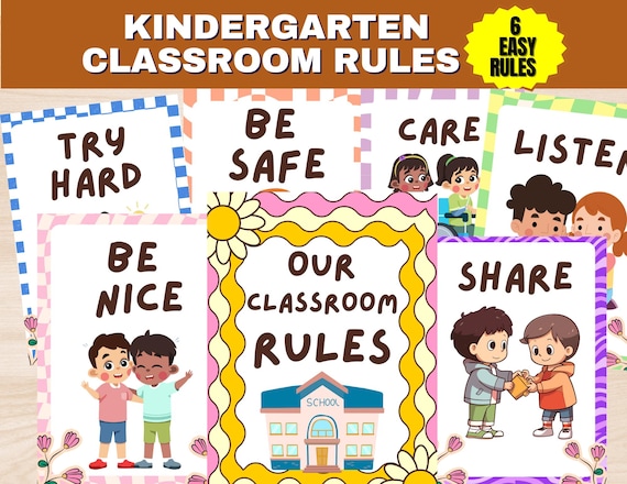 Pre K Classroom Rules Printable