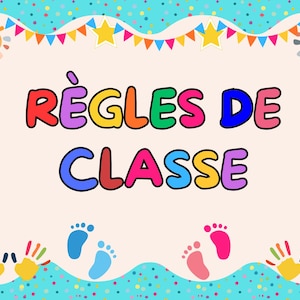 French Preschool Classroom Rules Classroom Display I French ...