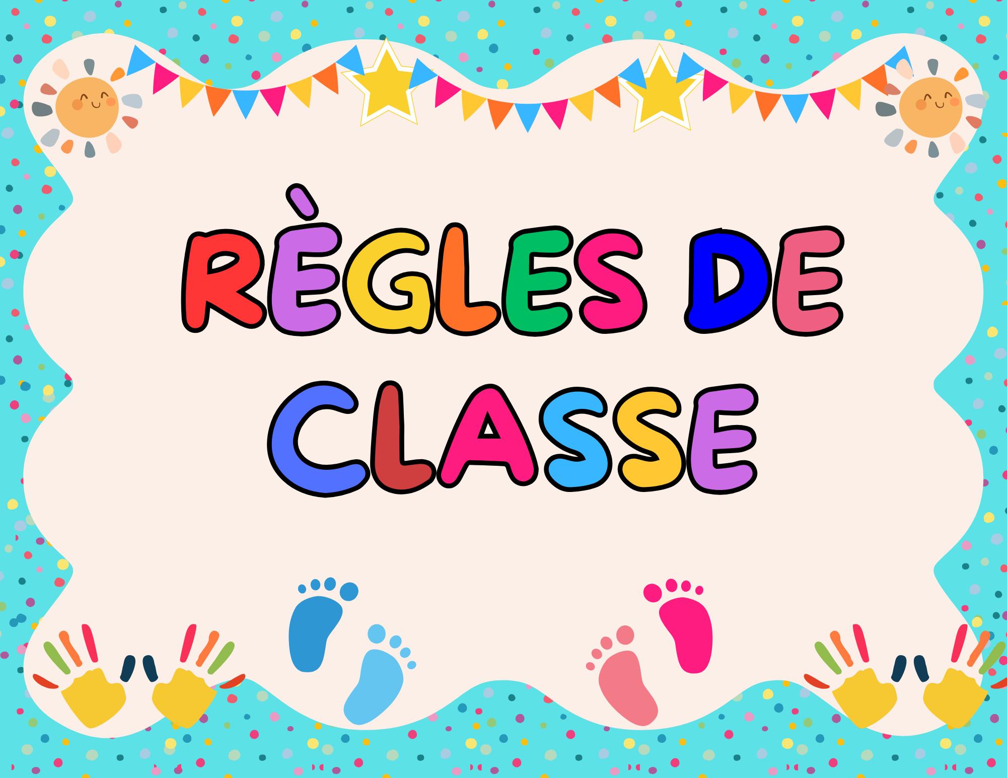 French Classroom Rules Poster, Preschool Kindergarten Decor - Etsy