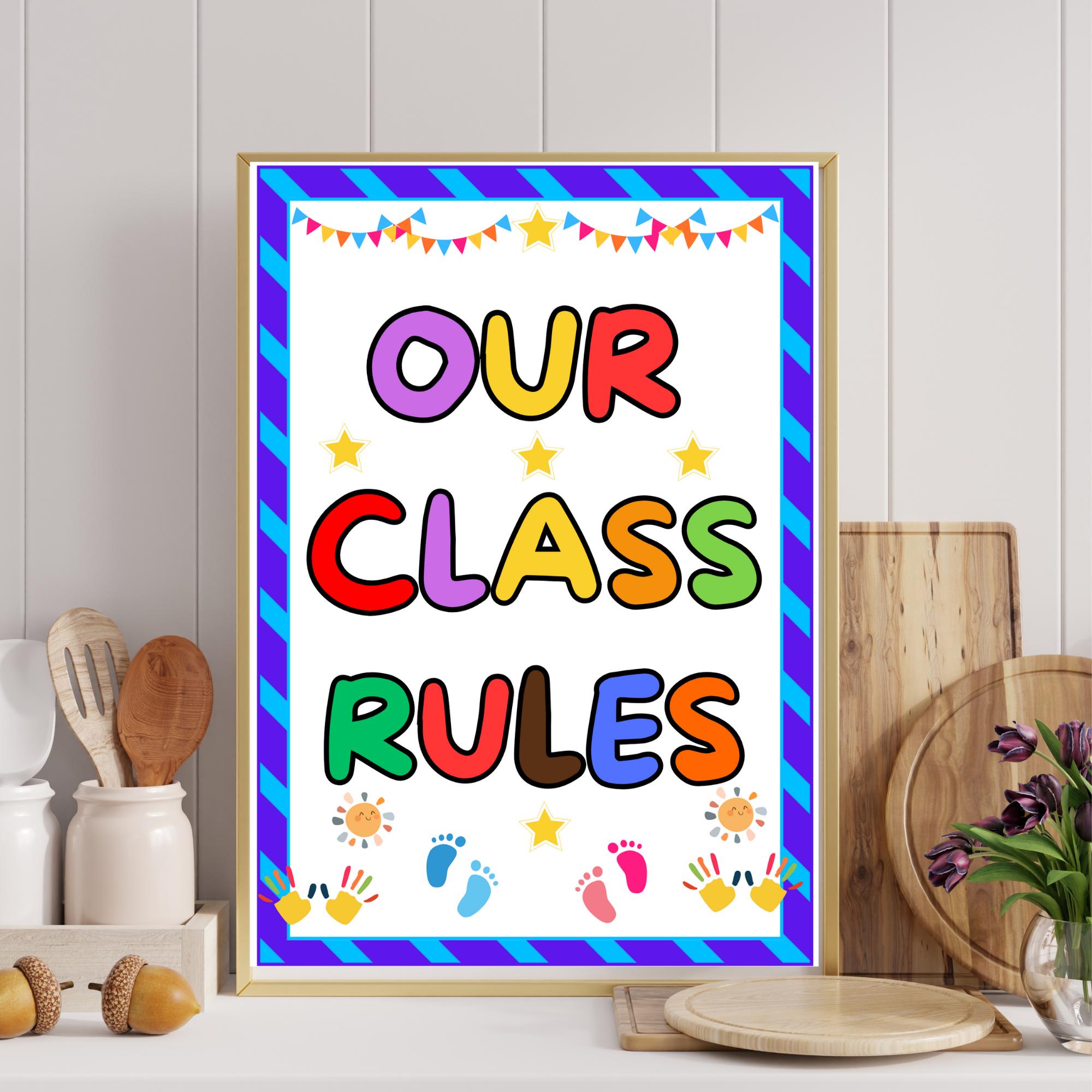 Classroom Rules Printable | Daycare Rules | Classroom Rules | Daycare ...