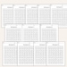 Printable Multiplication Worksheets, Numbers 1-12 (PDF Files) - Etsy