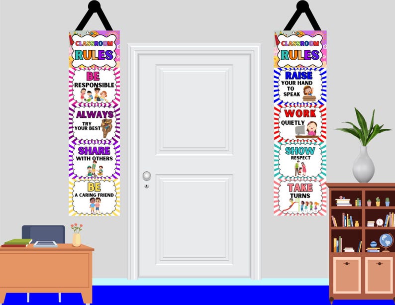 Classroom Rules Posters |classroom Decor | Behavior Rules |teacher ...