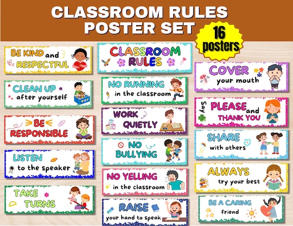 Classroom Rules Printables