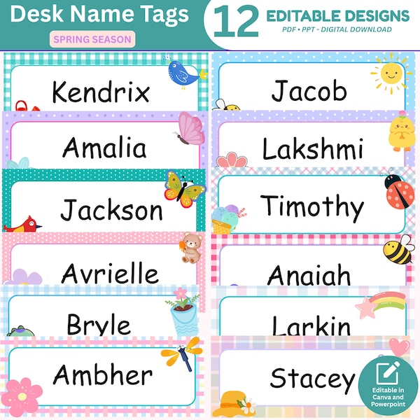 March Name Tags - Etsy