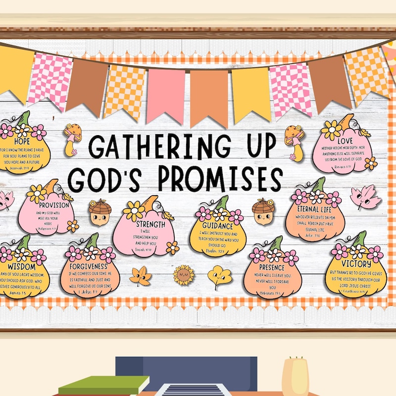 Christian Fall Bulletin Board - Etsy