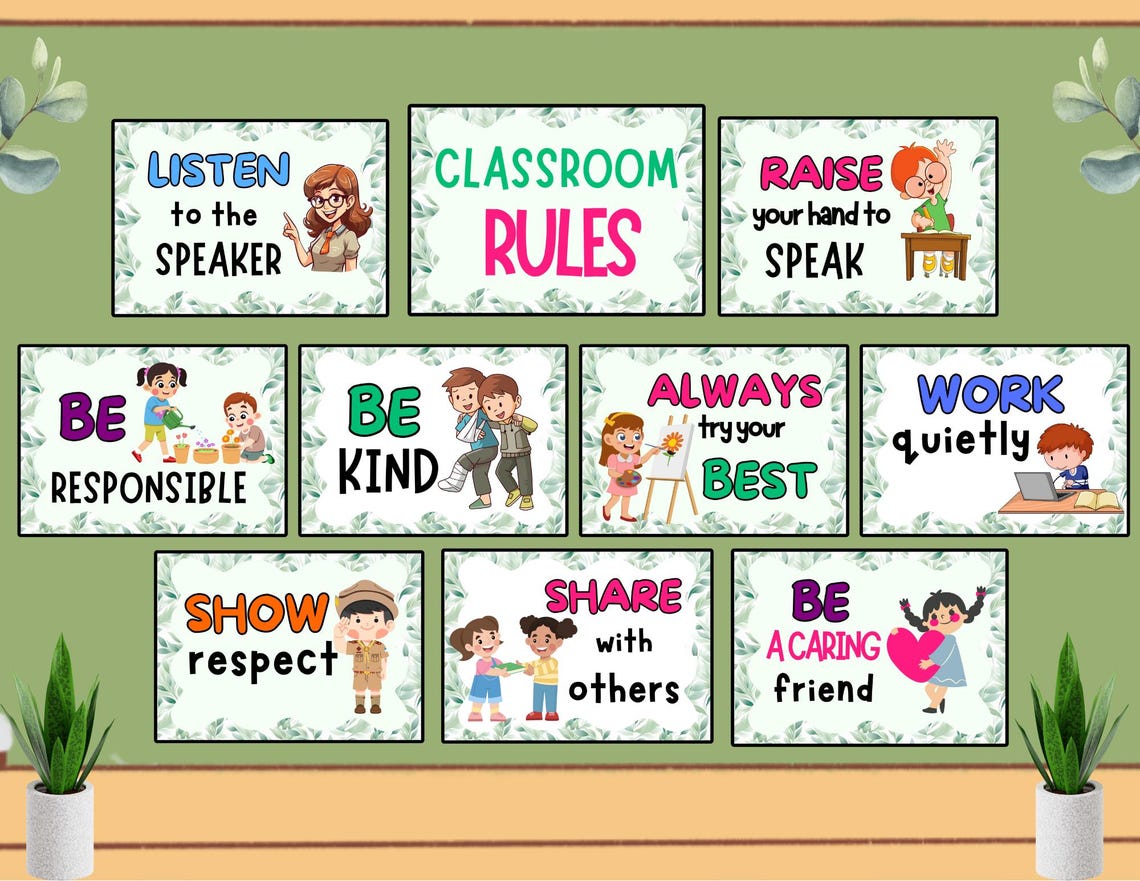 Classroom Rules Printable | Daycare Rules | Classroom Rules | Daycare ...