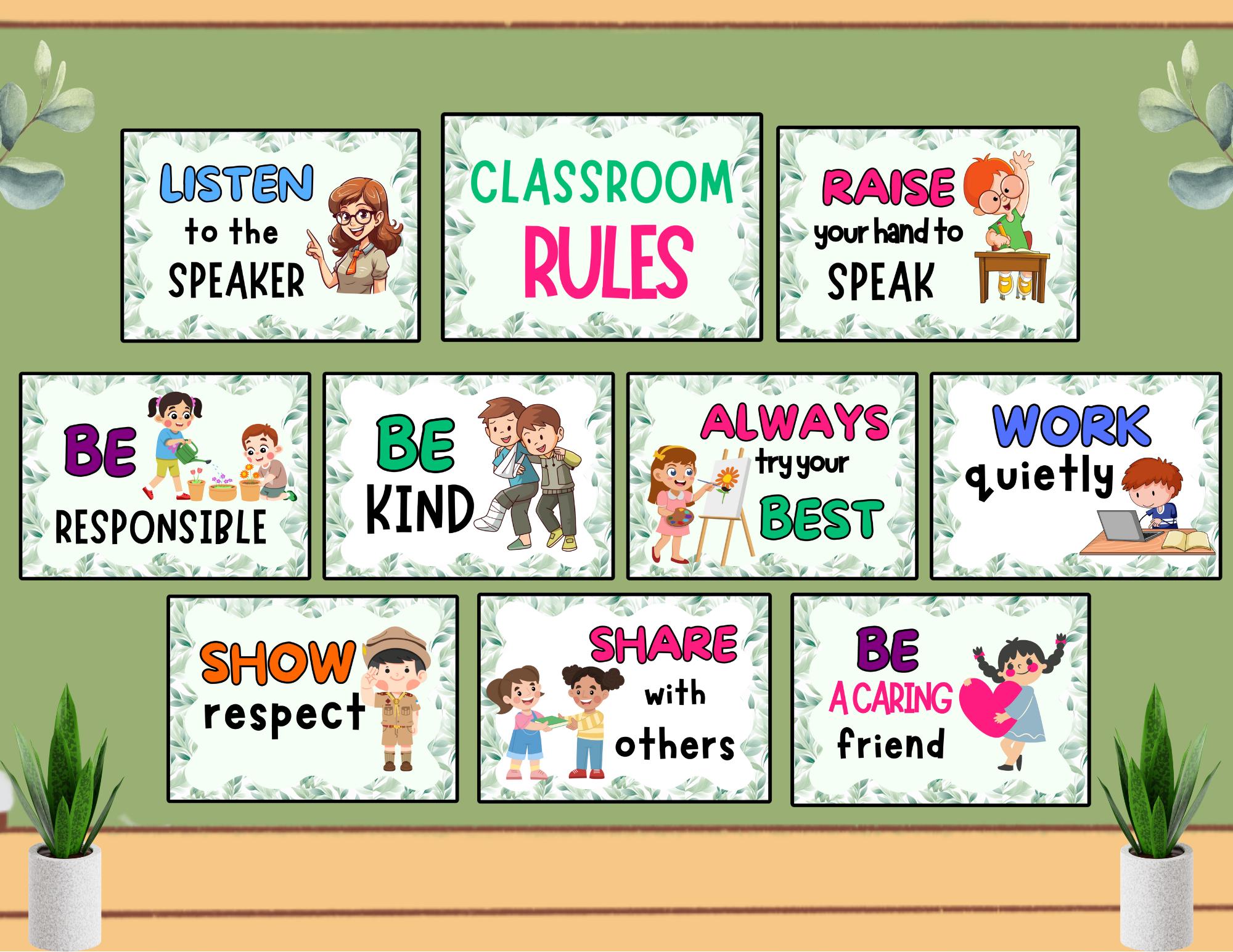 Classroom Rules Printable | Daycare Rules | Classroom Rules | Daycare ...