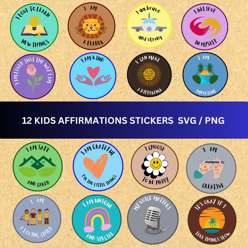 Positive Affirmation Cards for Kids 16 Printable Cards Encouragement ...