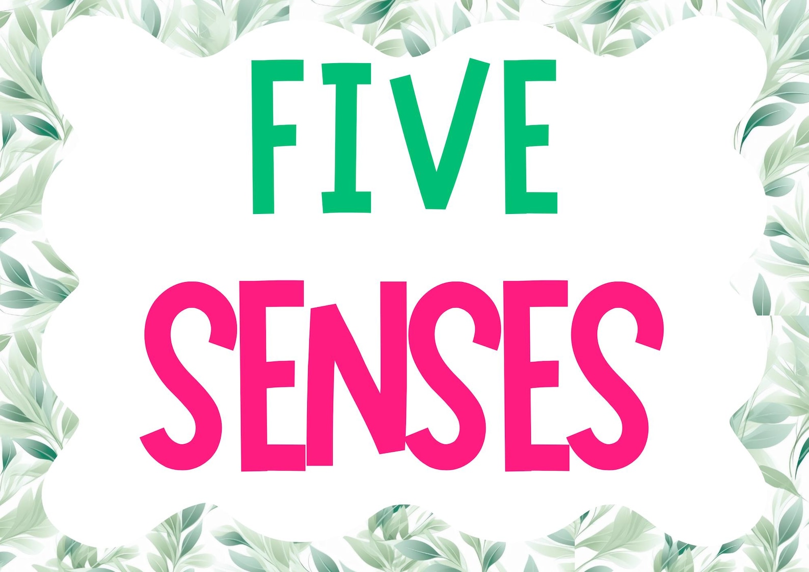 Five Senses Classroom Posters | Daycare, Pre-k Decor - Etsy