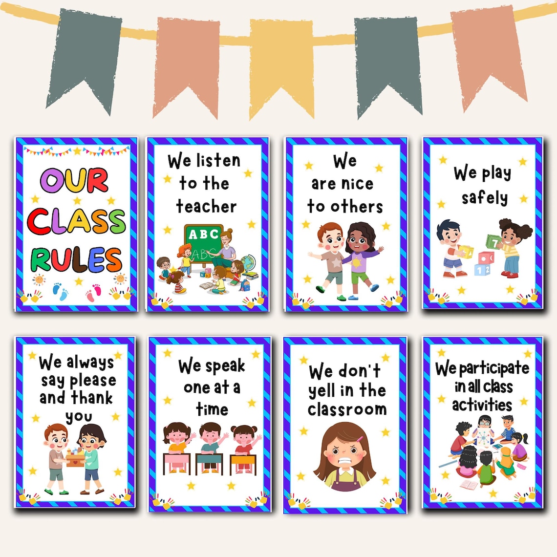 Classroom Rules Printable | Daycare Rules | Classroom Rules | Daycare ...