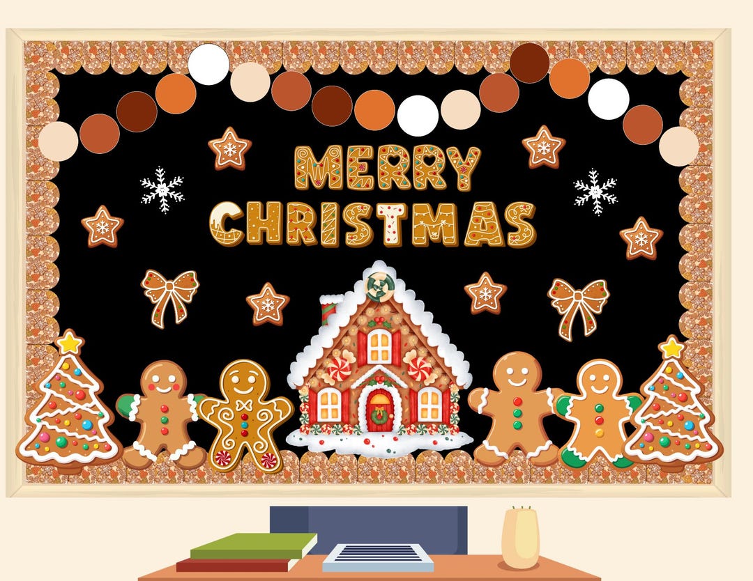 Christmas Classroom Bulletin Board Decor, Holiday Cheer (edit in ...