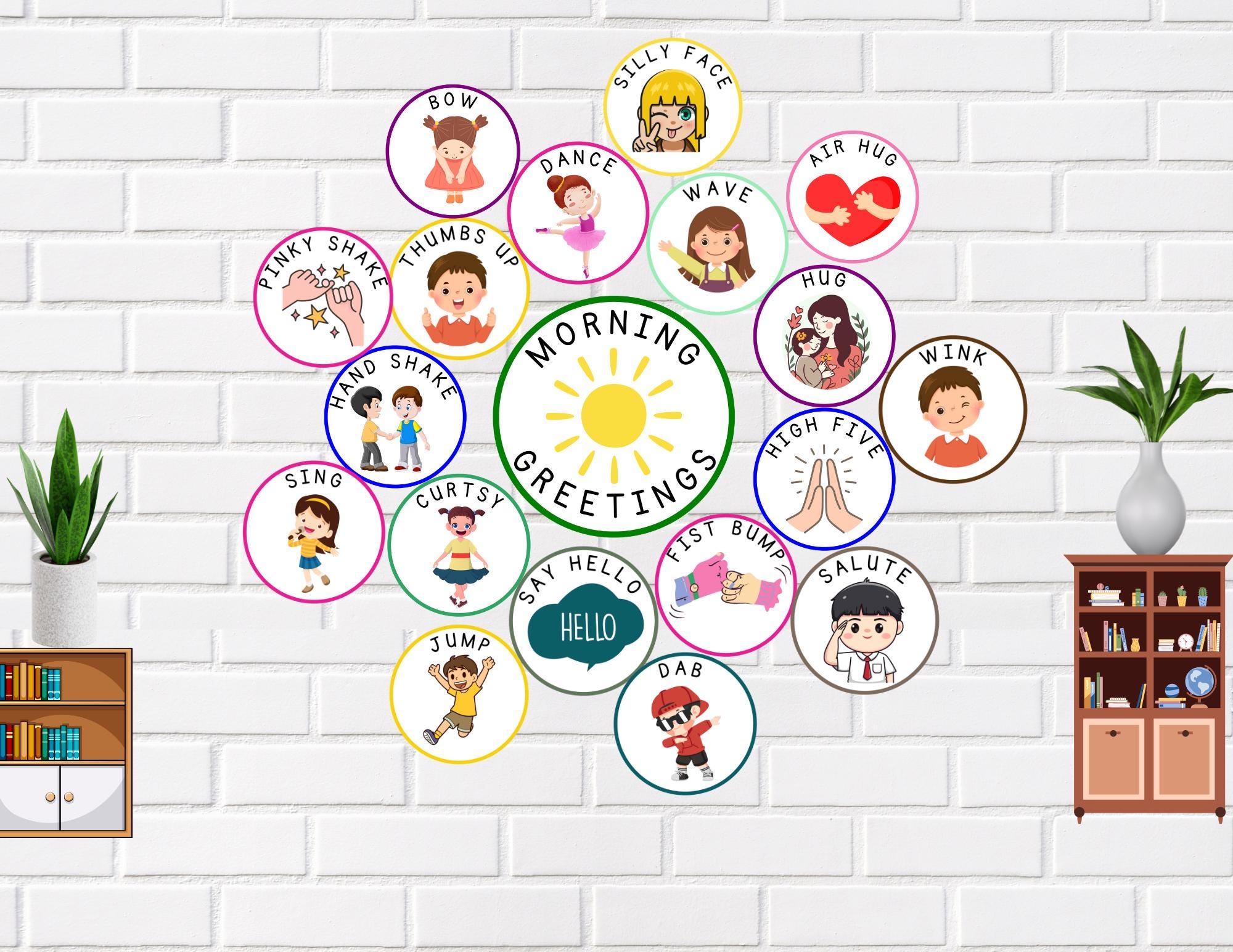 Morning Greeting, Morning Greeting to Welcome Kids, Printable Kids ...