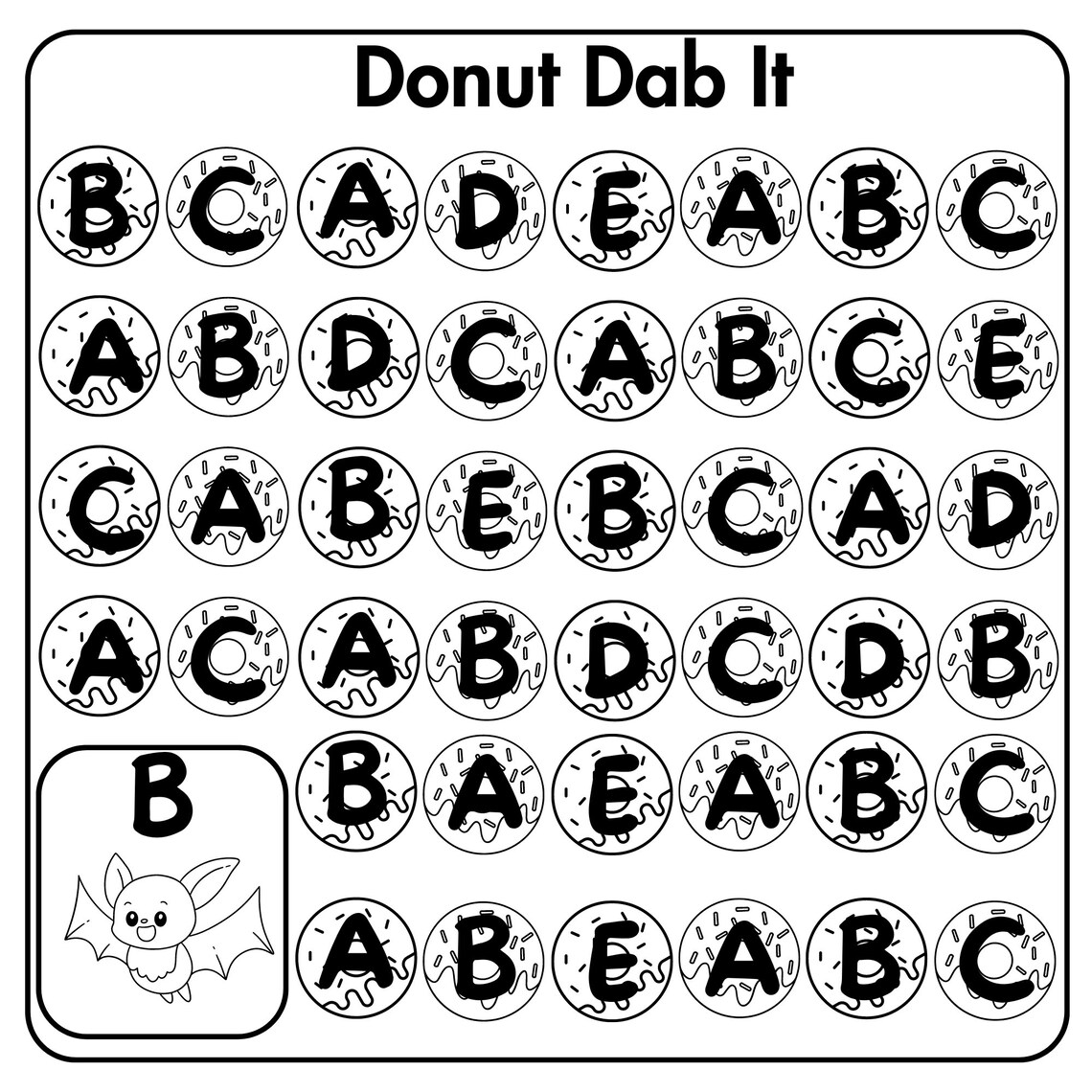 26 Printable Alphabet Uppercase Dab It Worksheets. Preschool Dab It ...