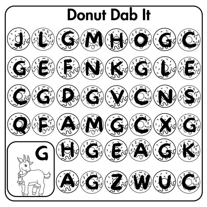 26 Printable Alphabet Uppercase Dab It Worksheets. Preschool Dab It ...