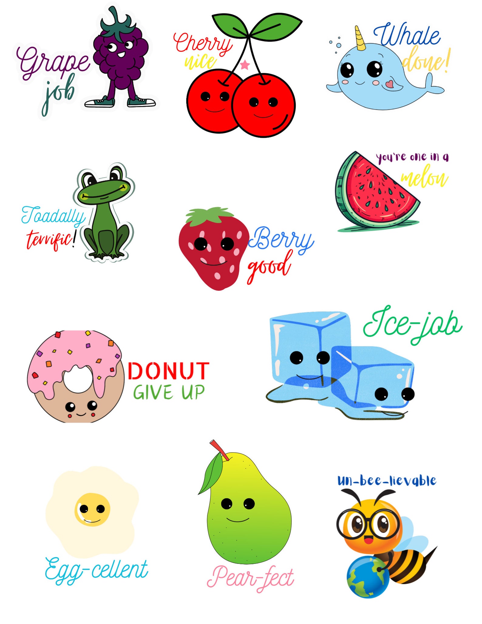 Motivational Reward Stickers, Teacher Stickers (PNG, SVG Digital ...